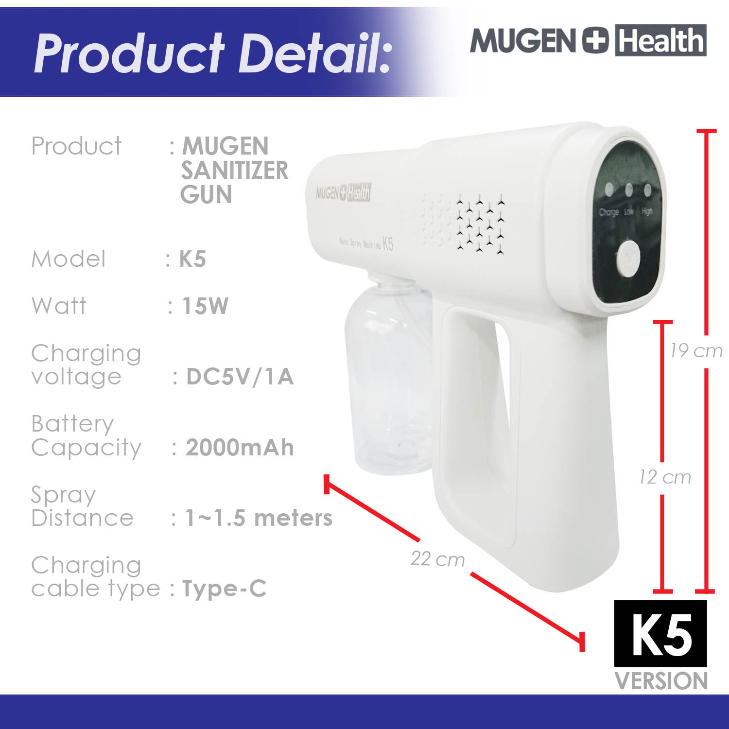 Nano Mist Spray Gun: Effective Disinfection with Ultra-Fine Mist - MUGEN
